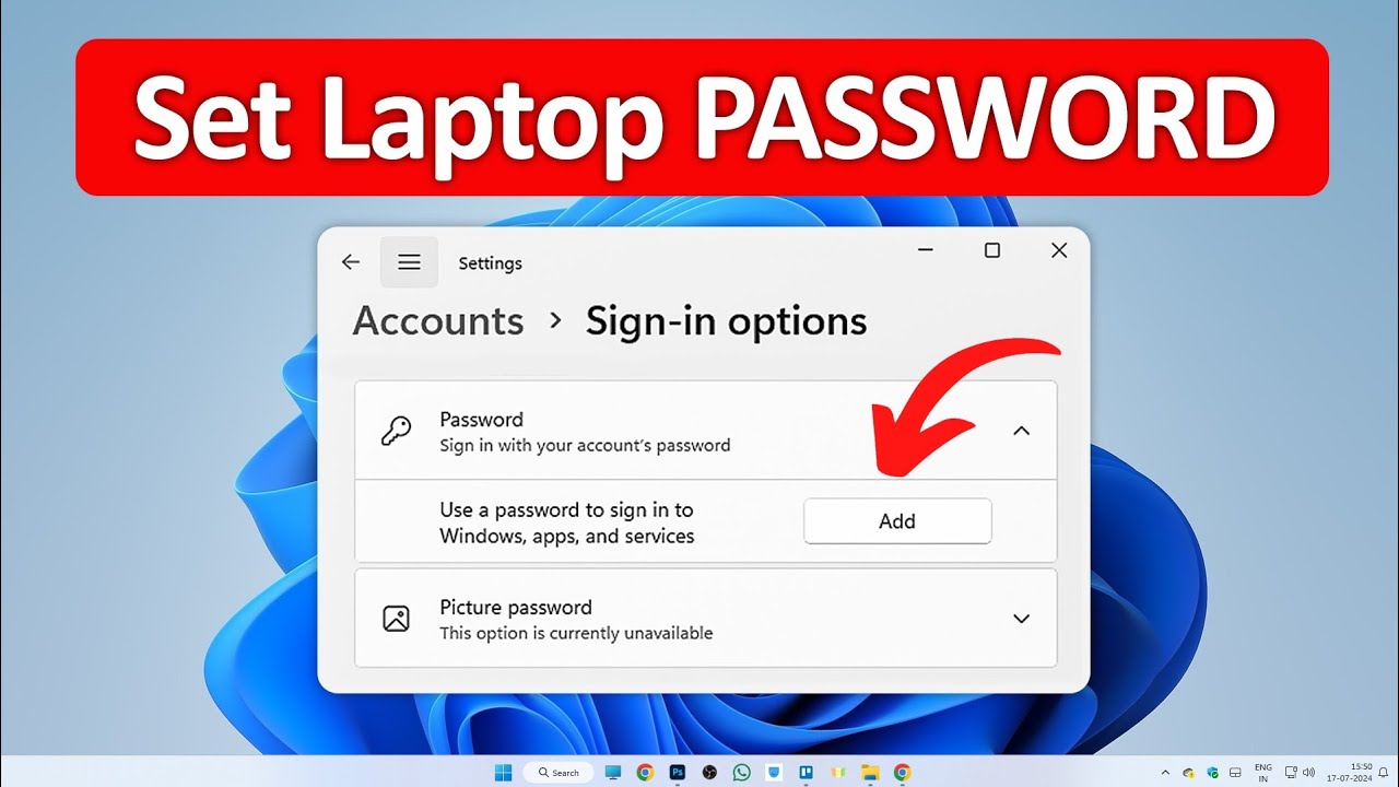 How To Set Password in Laptop Windows 11 (Step By Step) - YouTube
