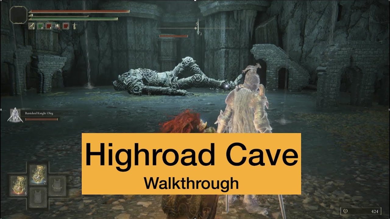 Elden Ring Highroad cave walkthrough - YouTube