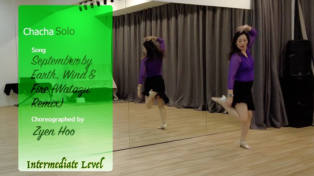September - Intermediate Chacha Solo Choreography - Dance Tutorial with ...