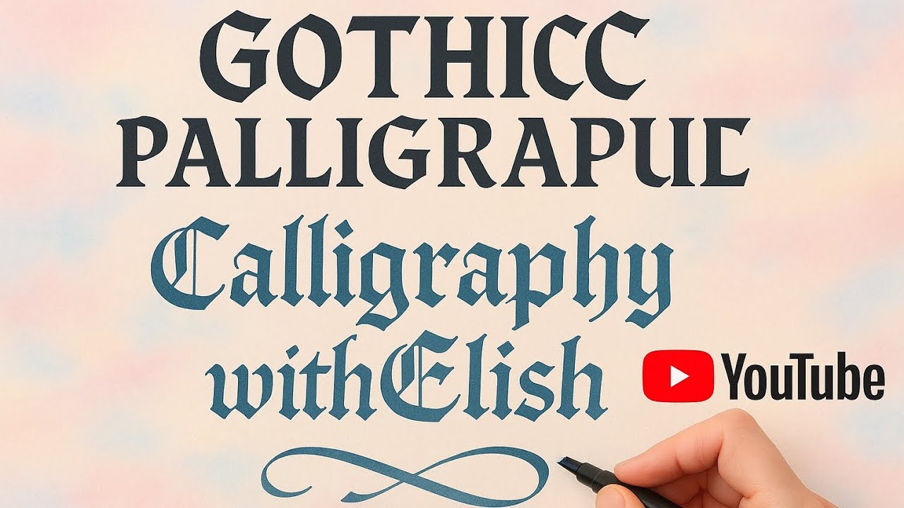 How to Write Gothic Letters – Easy Calligraphy for Beginners - YouTube