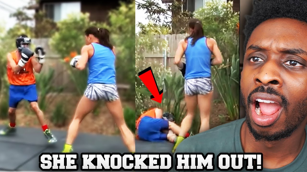 Average Man Challenges Pro Female fighter and Got Knocked Out! - YouTube