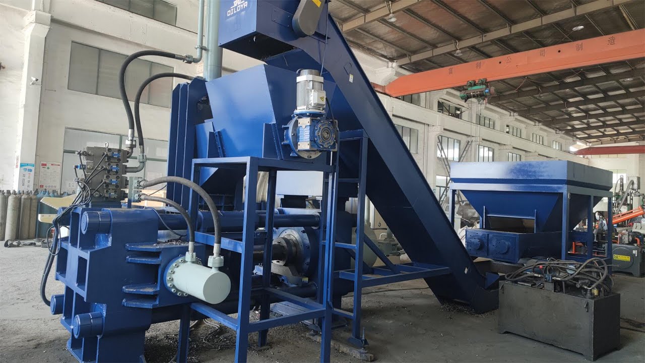 Metal Turning Scrap Compactor - YouTube