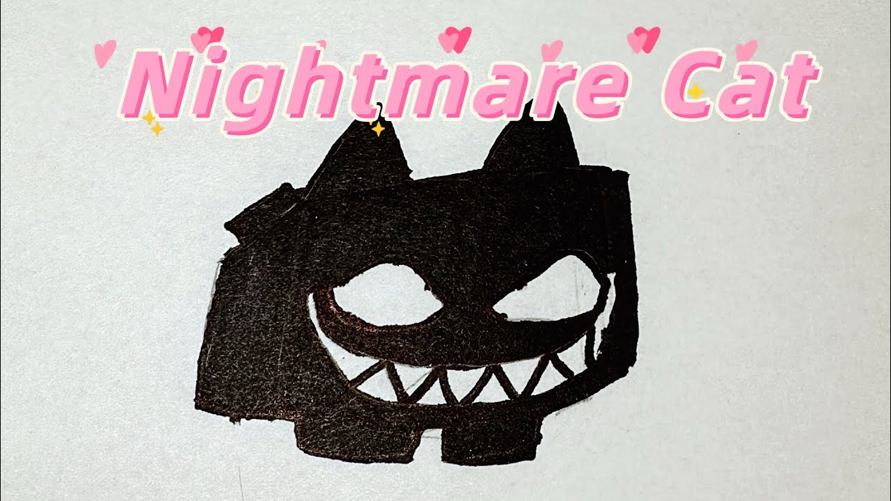 How to draw Nightmare Cat | Roblox Pet Simulator X #drawing - YouTube