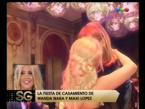 Fiesta de casamiento Wanda Nara y Maxi López- Susana Giménez
