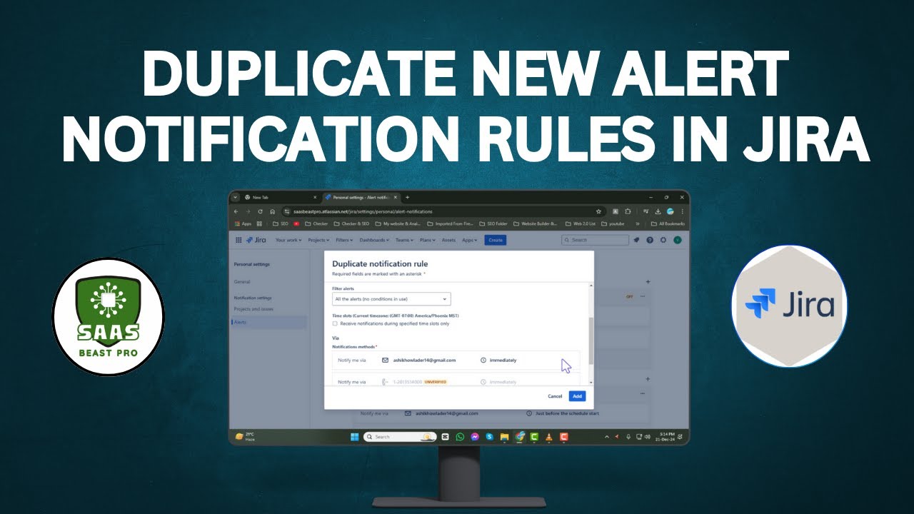 How to Duplicate New Alert Notification Rules in Jira - YouTube