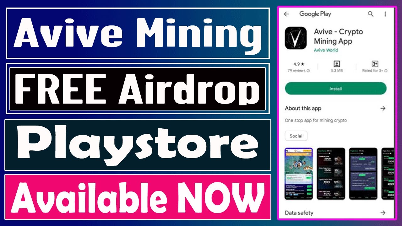 Avive App Available on Playstore | Join FAST | Best Mining App 2023 ...