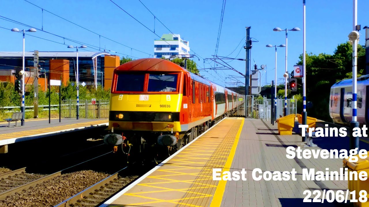 Evening Peak at Stevenage Railway Station, ECML | 22/06/18 - YouTube