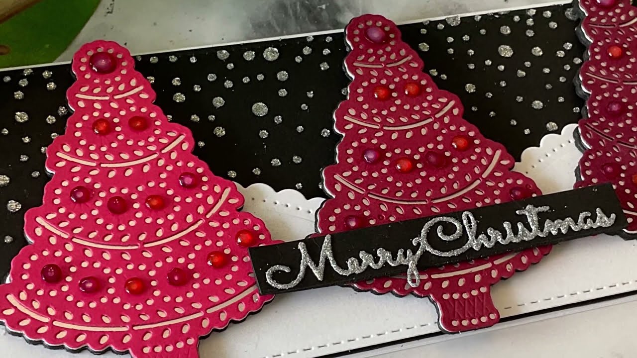 Spellbinders’ STITCHmas Trees … with no stitching! - YouTube