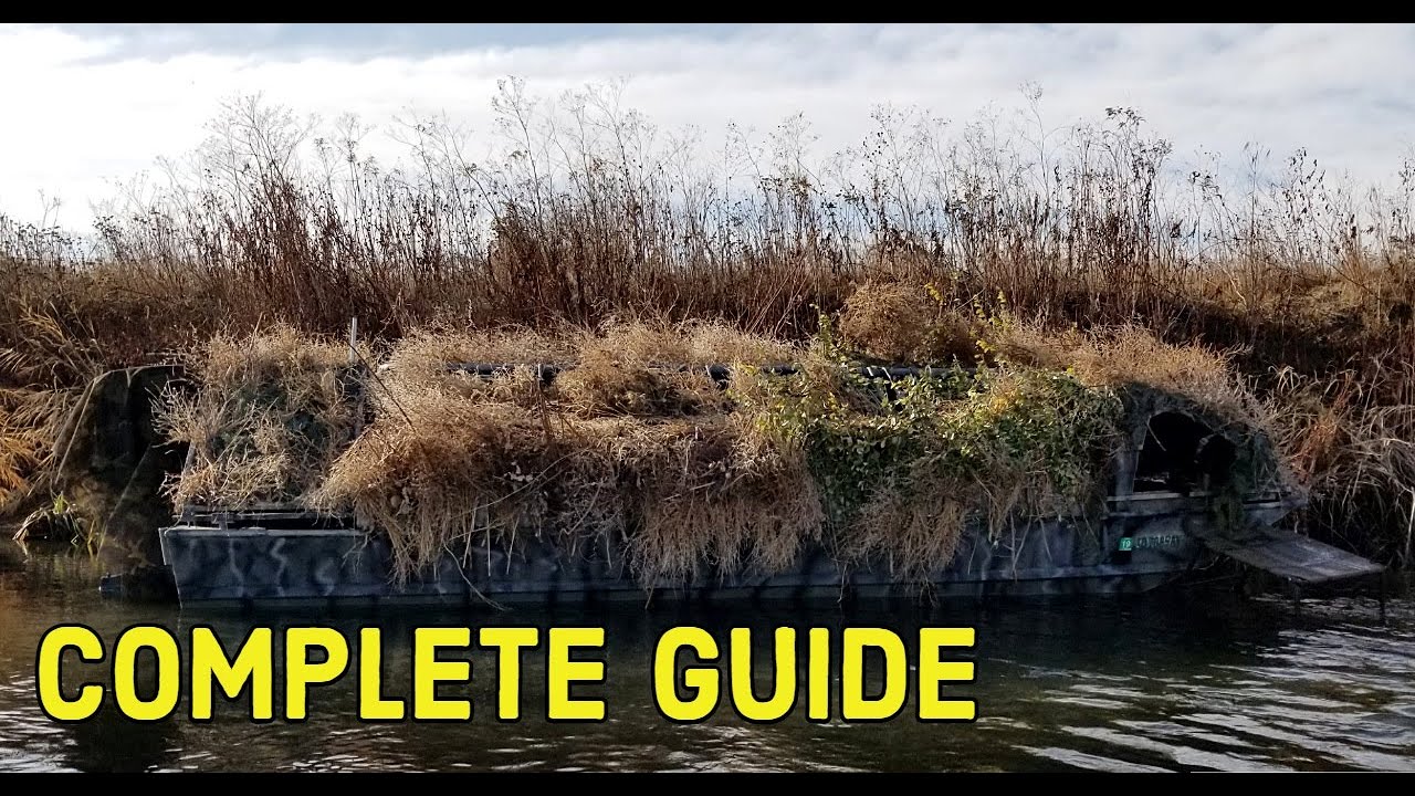 HOW TO build a boat blind from start to finish! - YouTube