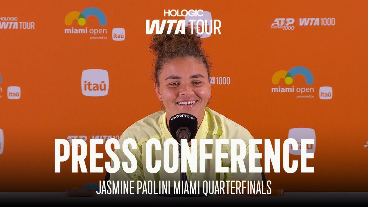 Jasmine Paolini Quarterfinal Press Conference | 2025 Miami - YouTube