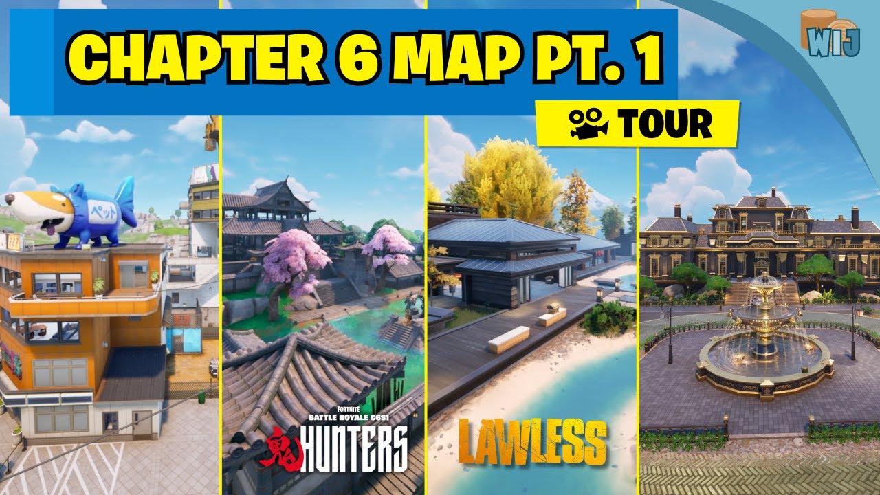 Fortnite Chapter 6 Map Tour Part 1 - YouTube