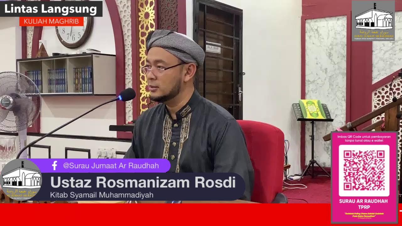 Kuliah Maghrib - Ustaz Rosmanizam Rosdi - 6 Disember 2024 - YouTube