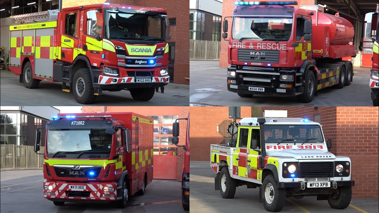 Poole Fire Station, Appliance Fleet Light and Siren Demonstrations ...