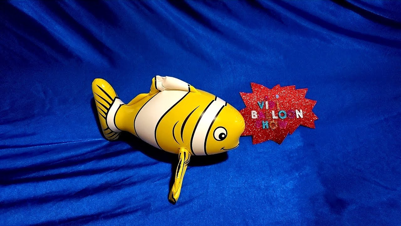 INFLATABLE YELLOW FISH INFLATION!!! - YouTube