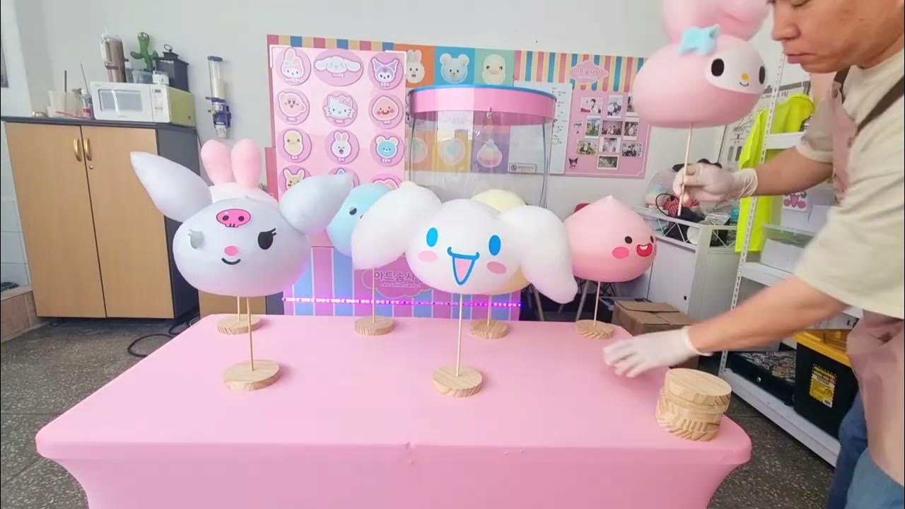 캐릭터솜사탕 9종 만들기 - YouTube