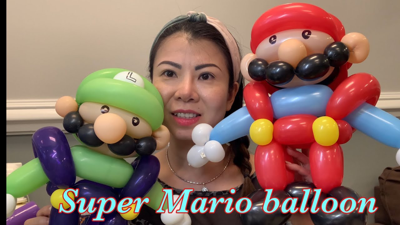 Mario balloon twisting/ Mario bong bóng - MT vlog - cuộc sống Mỹ - YouTube