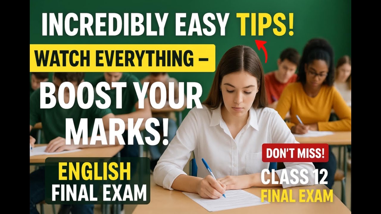 "Last-Minute English Tips for Class 12 – From Pass Marks to Full Marks!" - YouTube