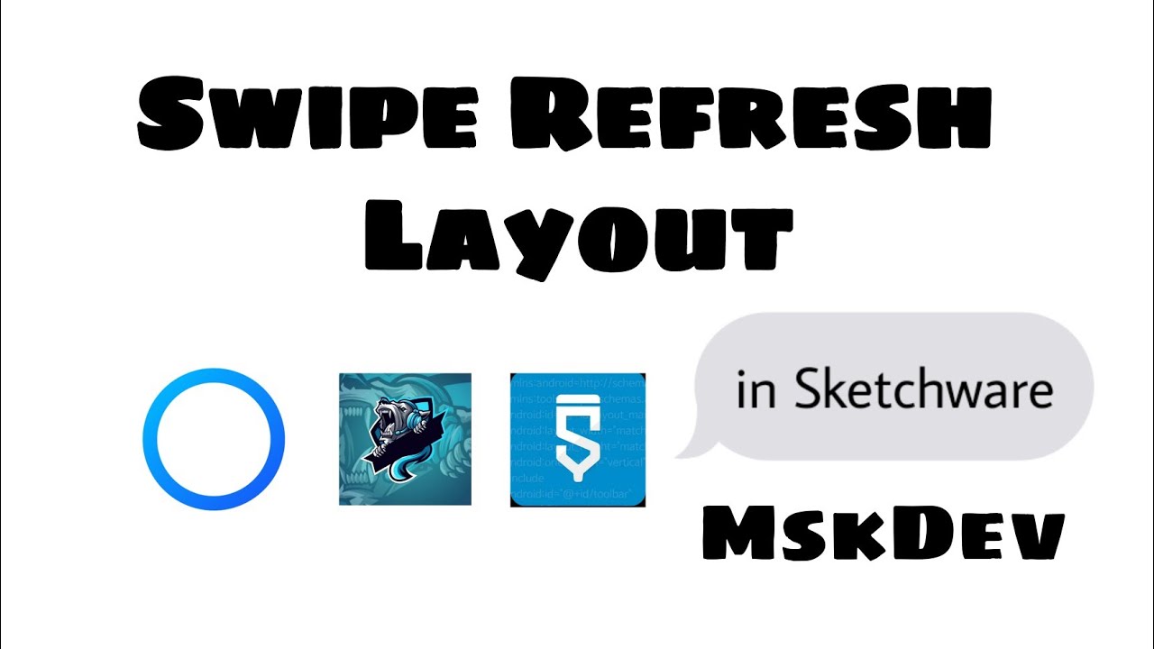 Swipe Refresh Layout, Code in decription. / MskDev - YouTube