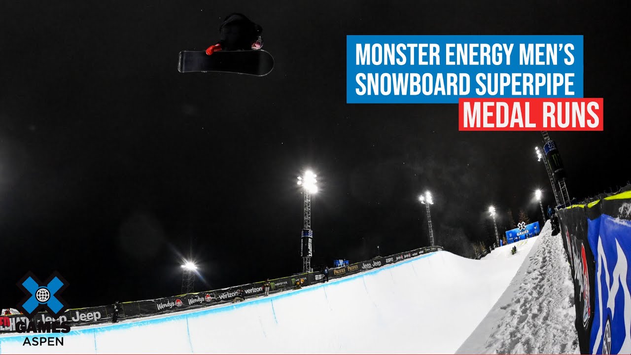 Monster Energy Men’s Snowboard SuperPipe: MEDAL RUNS | X Games Aspen ...