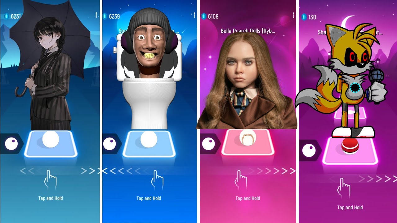 Wensday 🆚 Skibdi Toilet 🆚 Megan 🆚 Tails Exe Metal Fnf. 🎶 Who Is Best ...