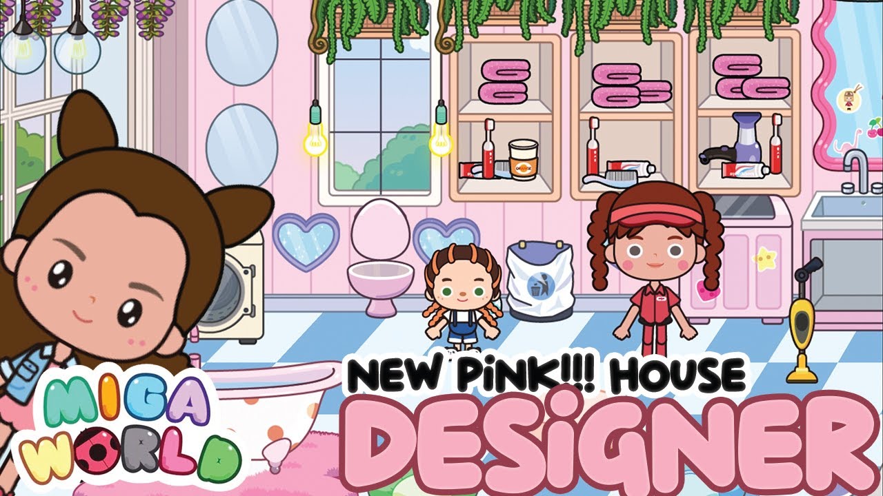 Miga World update new Pink House Designer 2 floor! Nova atualização ...