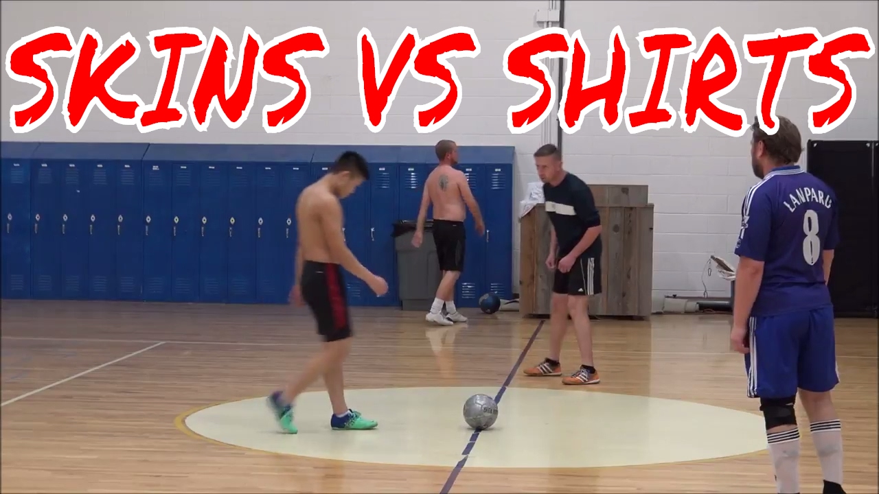Fighting during the game. Highlights of Futsal match Skins vs Shirts #1 ...