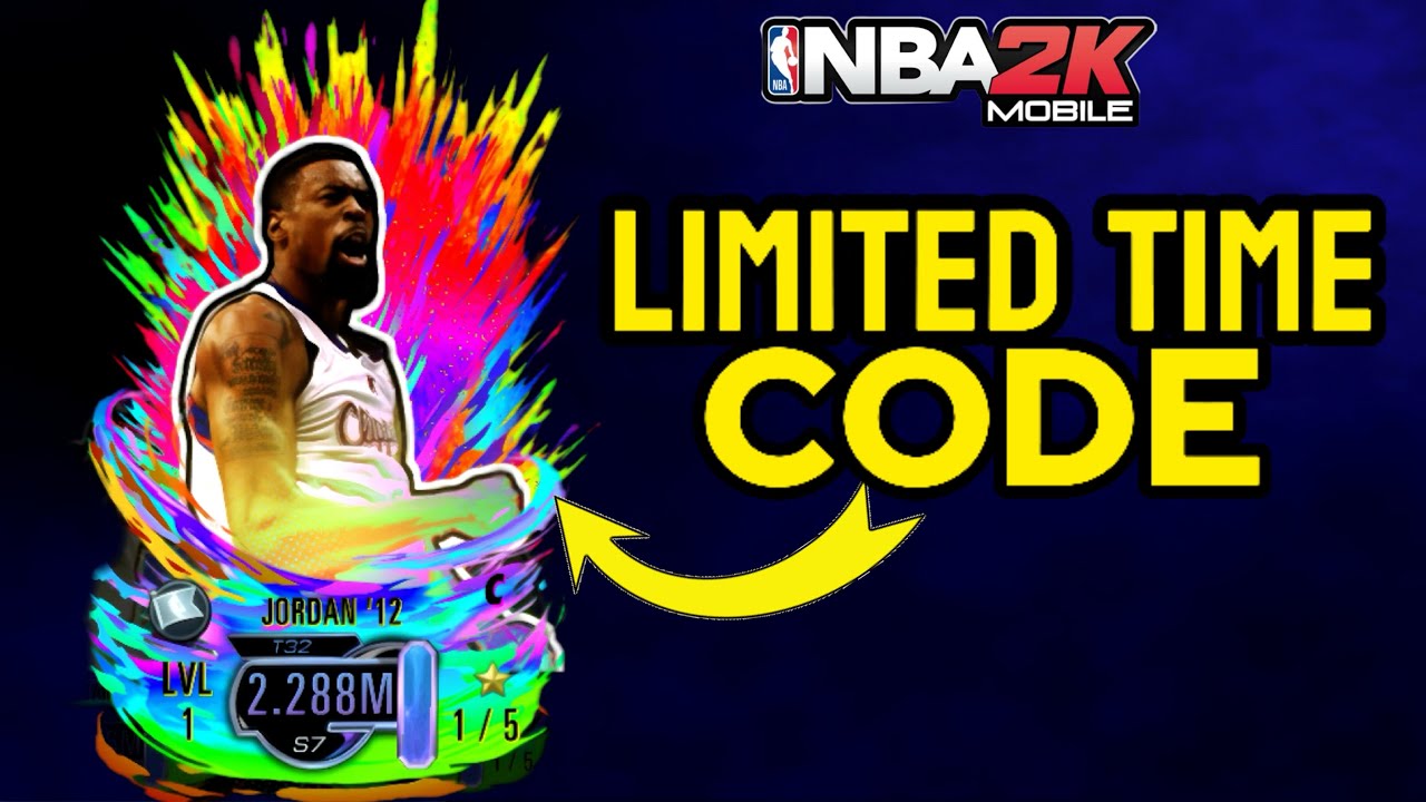 nba 2K mobile codes !Another Limited Time Code! Don’t miss this one ...