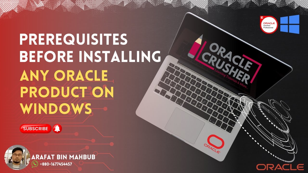 Prerequisite Setup Before Installing any oracle product on windows PC ...
