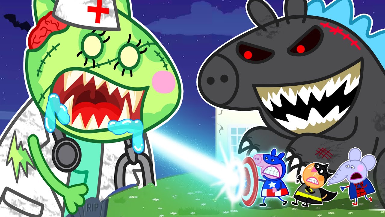 "THE FINAL SHOWDOWN: Peppa Superhero vs. Zombies & Dark Godzilla ...