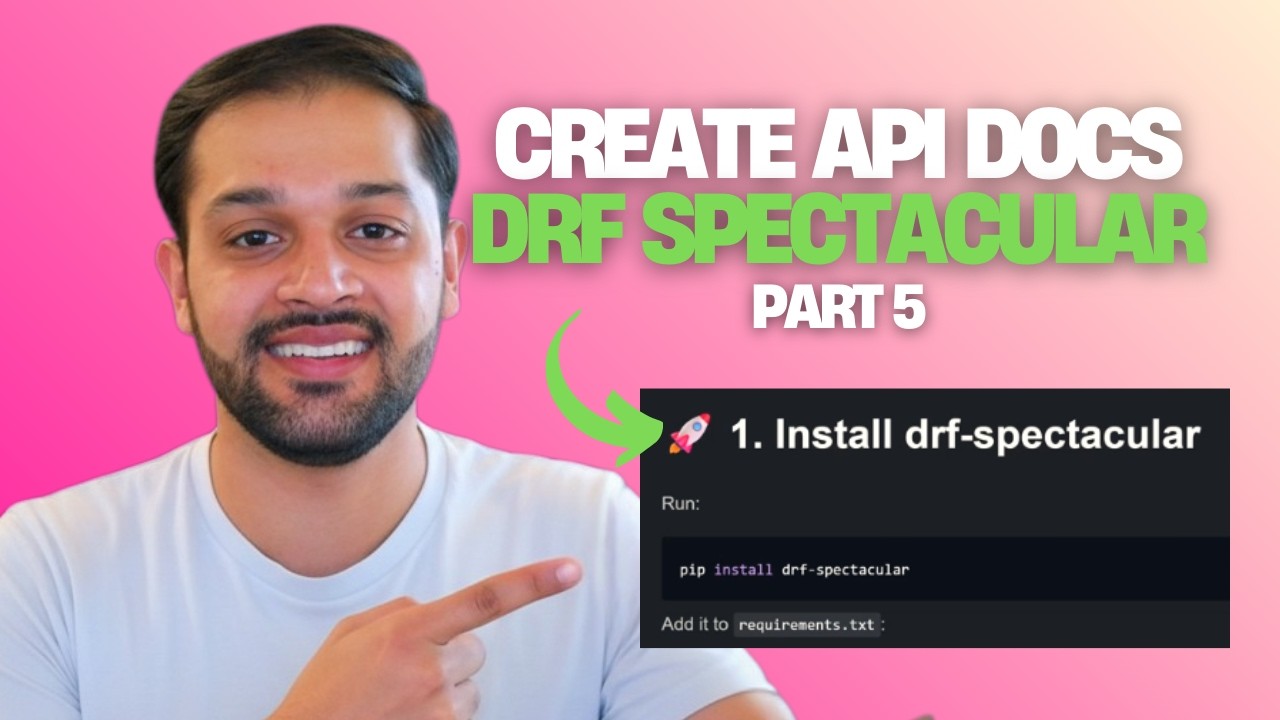 Django Full Course For Beginners Part 5 Beautiful API Docs Using DRF Spectacular - YouTube
