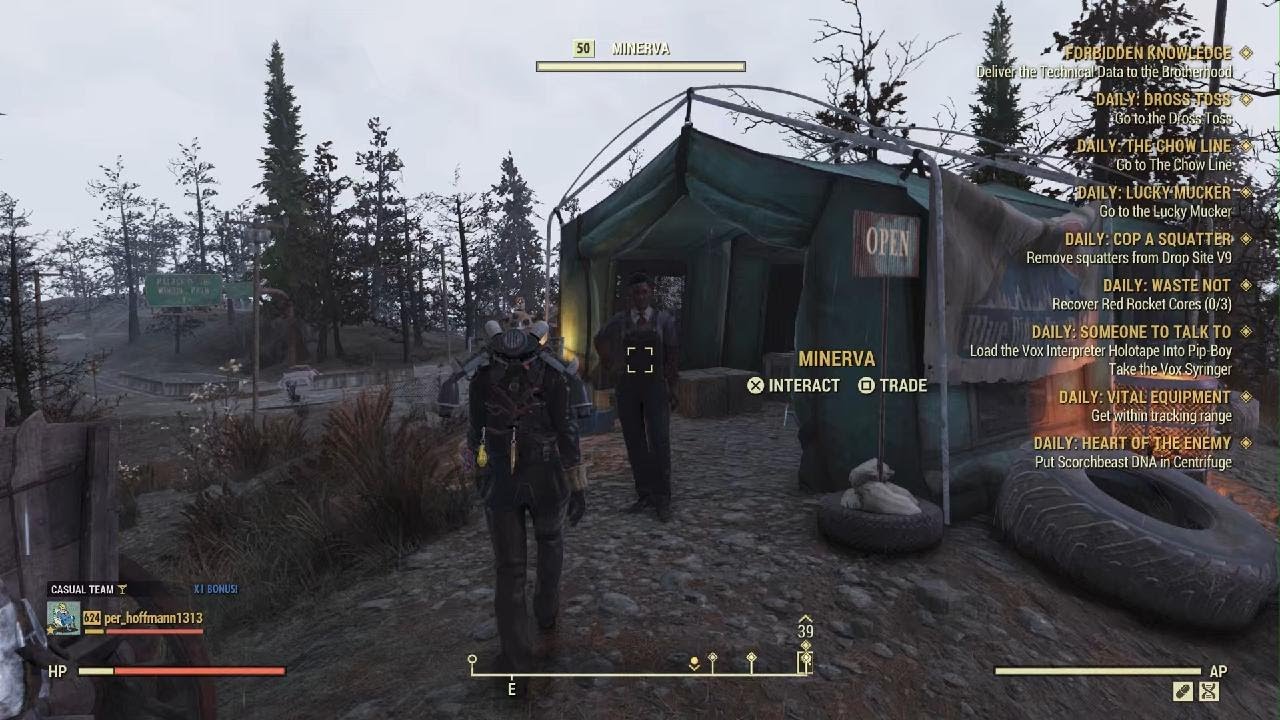 Fallout 76 - Minerva is at Fort Atlas [QuiCk] - YouTube