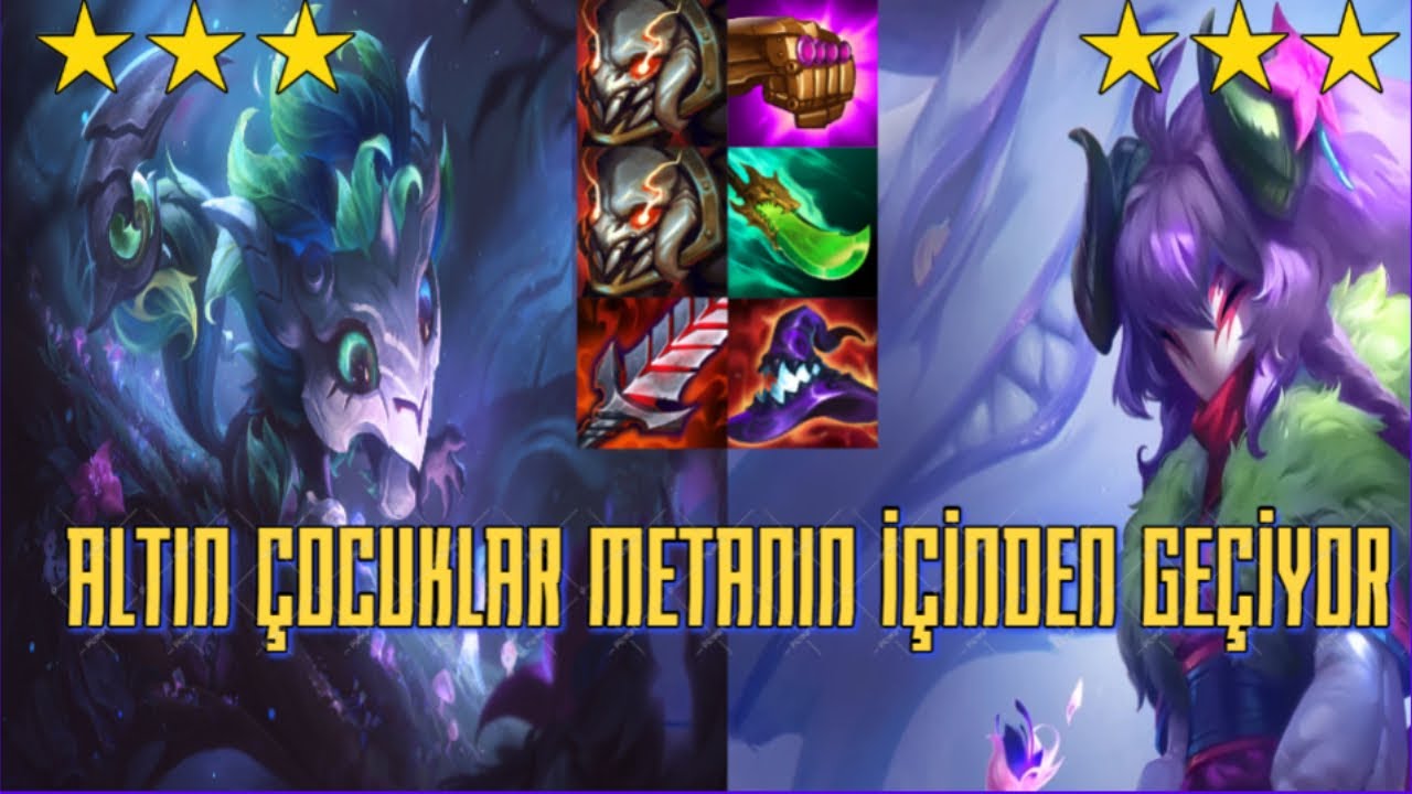Bu İkİlİ Metayi Sallar ⭐⭐⭐ Gnar And Kİndred Set 11 Tft Youtube