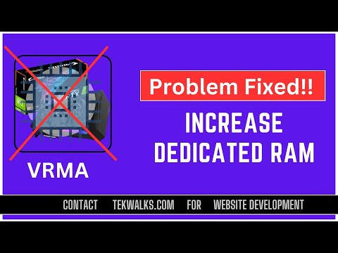 How to increase dedicated memory (VRAM) in your comnputer for graphics ...