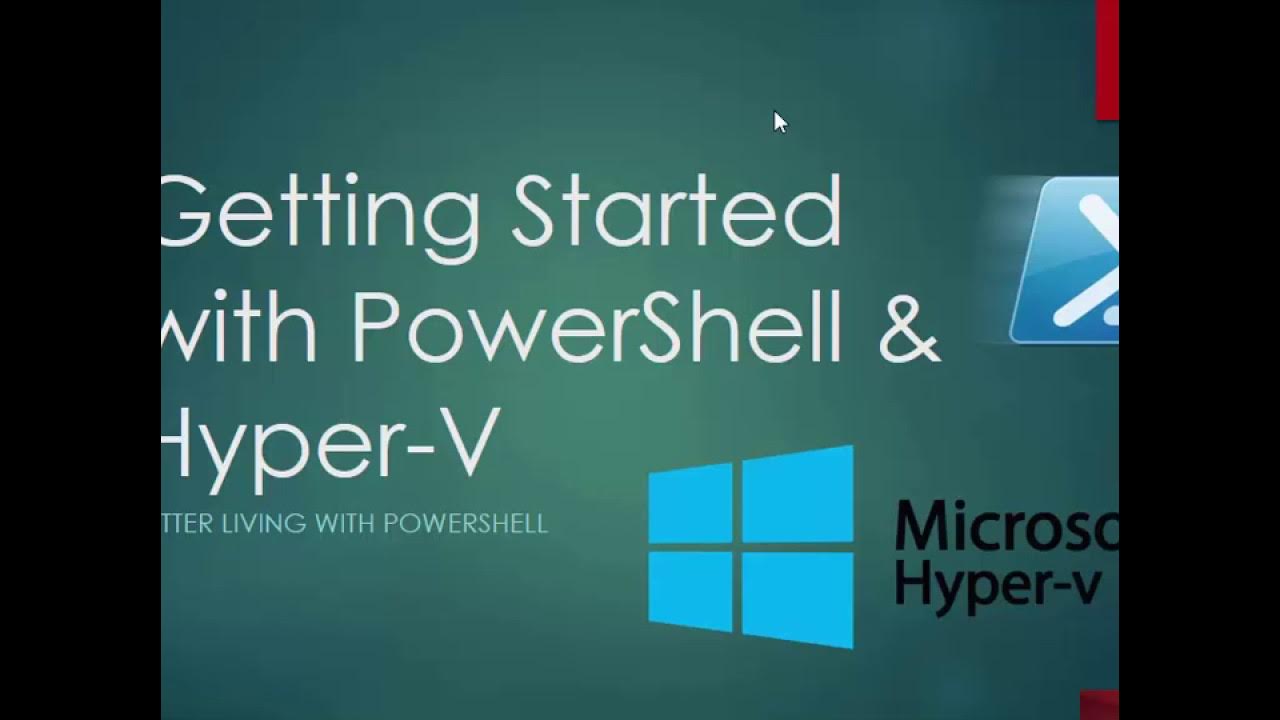Getting started with Powershell & Hyper-V - YouTube