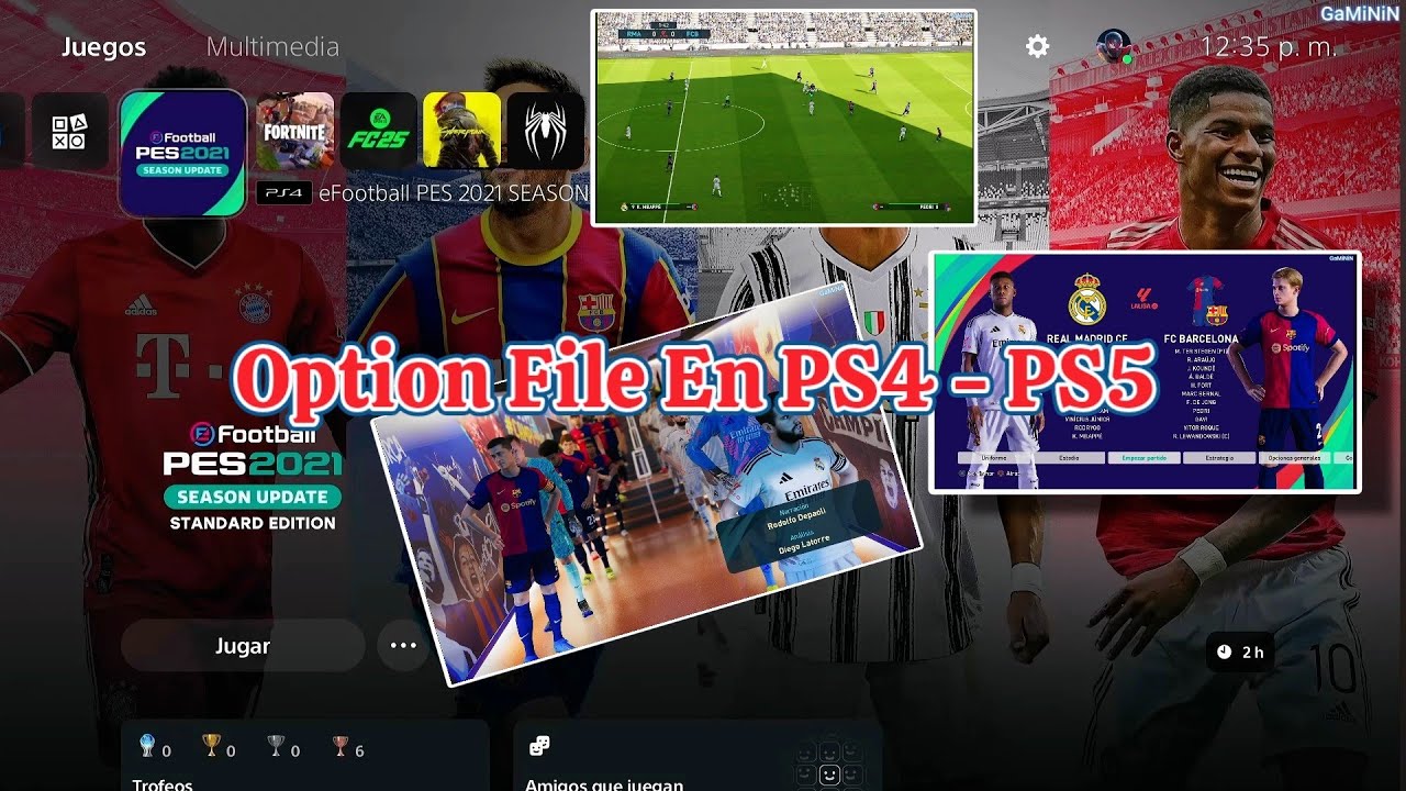 PES 2021 Actualizo Para PS4 - PS5 Option File 2025 - Vale La Pena ...
