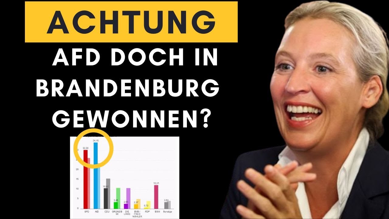 Nach 70% OFFIZIELLER Auswählung: AfD mit 34% deutlich vorne! - YouTube
