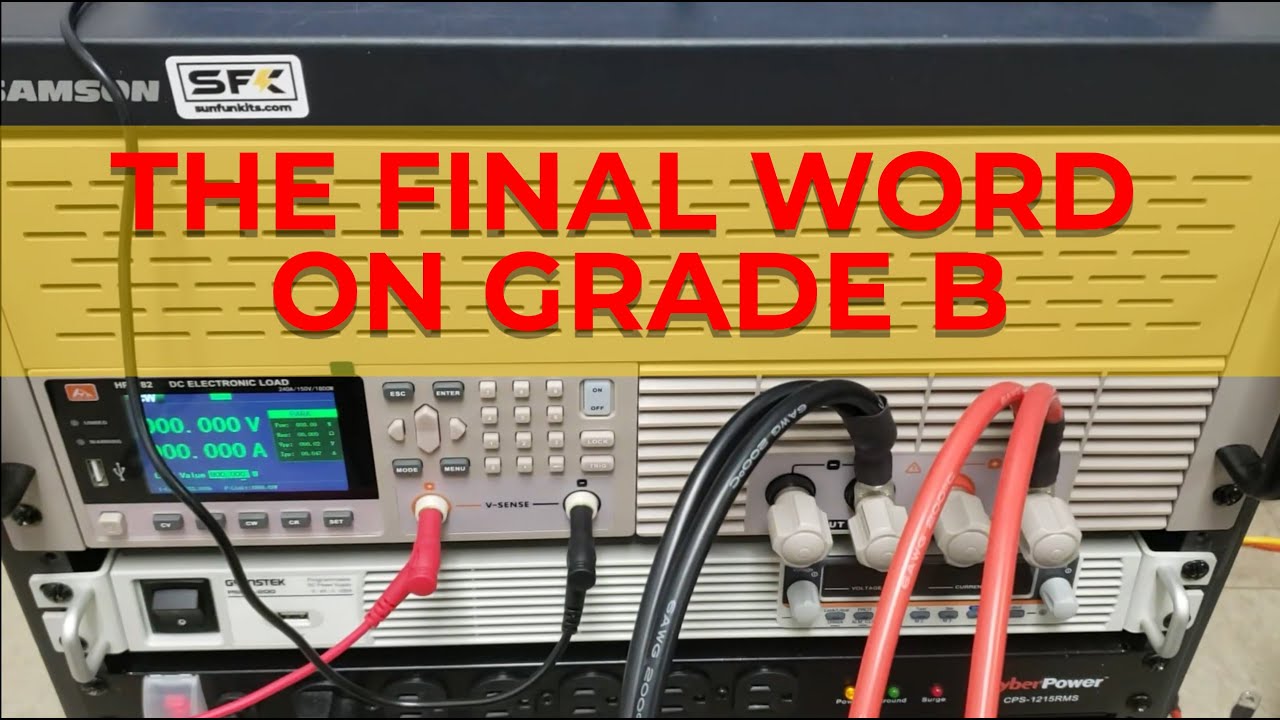 The Final Word On Grade B - Lifepo4 cells Grade A vs Grade B - SFK ...