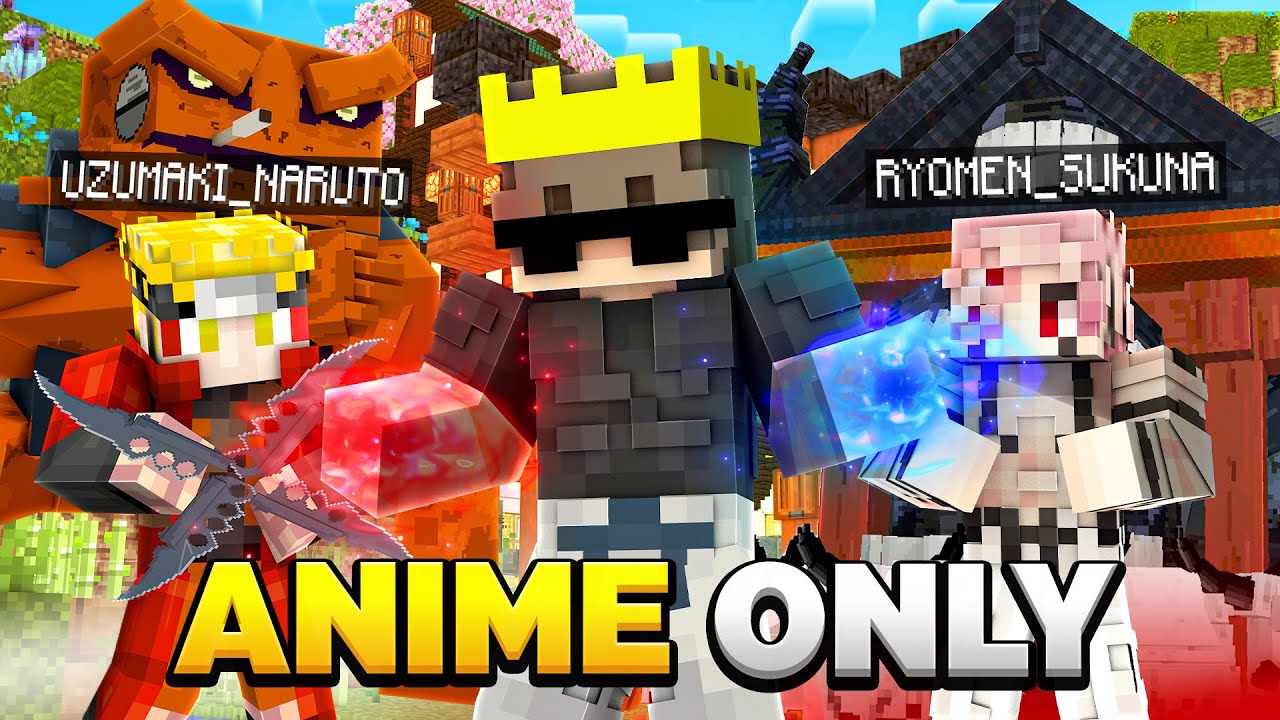 I Joined a 'ANIME ONLY' Minecraft Server! - YouTube
