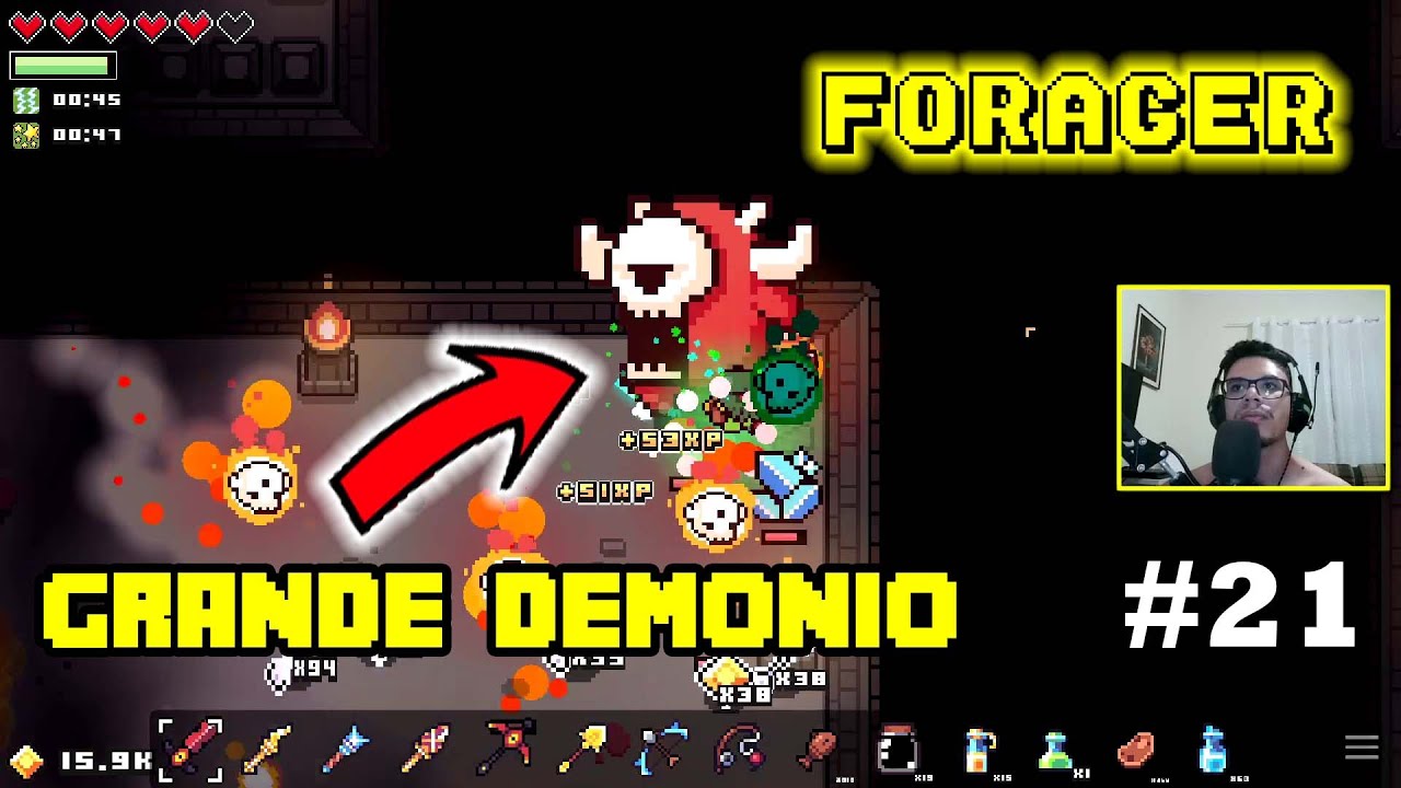 Forager - Luta Contra o Grande Demônio no Templo do Fogo - #21 - YouTube