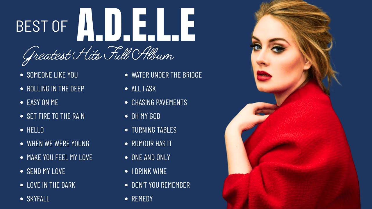 Adele Songs | Adele Greatest Hits Full Album - Best Songs Of Adele ...