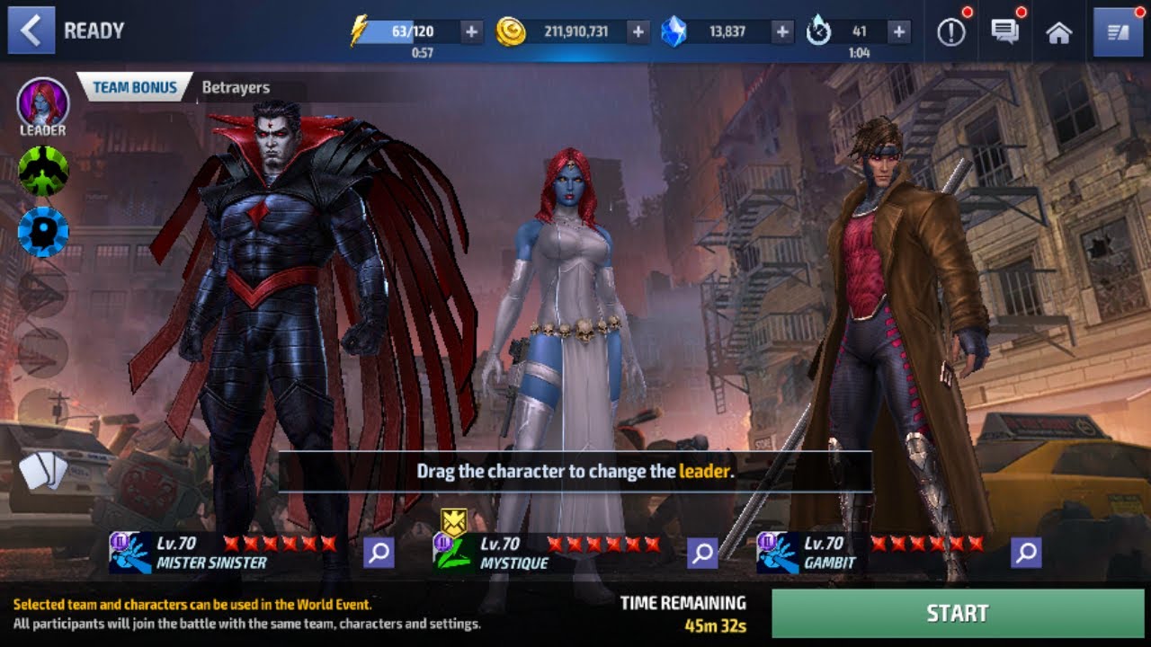 Marvel Future Fight World Event Mystique,Gambit,Mister Sinister - YouTube