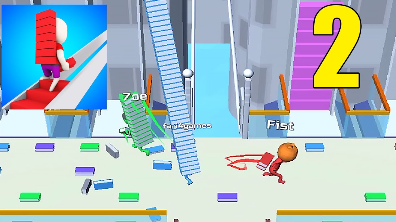 Bridge Race - All Levels Gameplay Android,iOS (Levels 9-18) - Part 2 ...