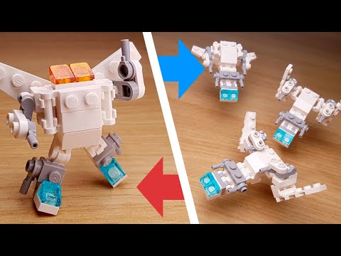 [LEGO Mini Robot Tutorial] Gray cannon Transformer Mech/ミニレゴ変身ロボ/미니 레고 ...