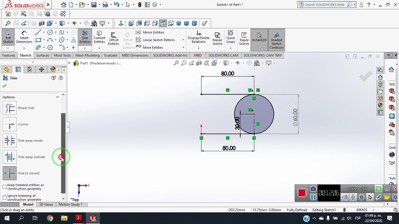 Comandos Basicos Solidworks 1 - YouTube