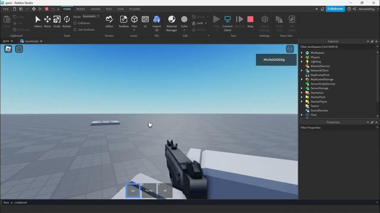 (Showcase) My first gun viewmodel - YouTube
