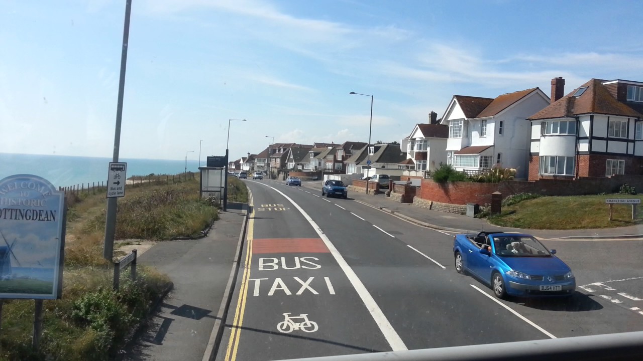 Saltdean to Rottingdean by bus 7th August 2014 - YouTube