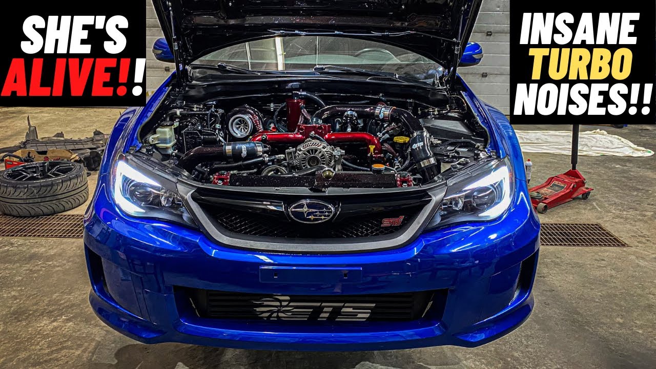 500HP SUBARU STI BUILD FIRST START!! (Tomei Exhaust) - YouTube