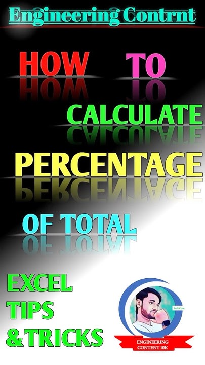 Calculate percentage of Total in excel #excel #shorts #ytshorts #exceltips #tutorial #shortvideo ...