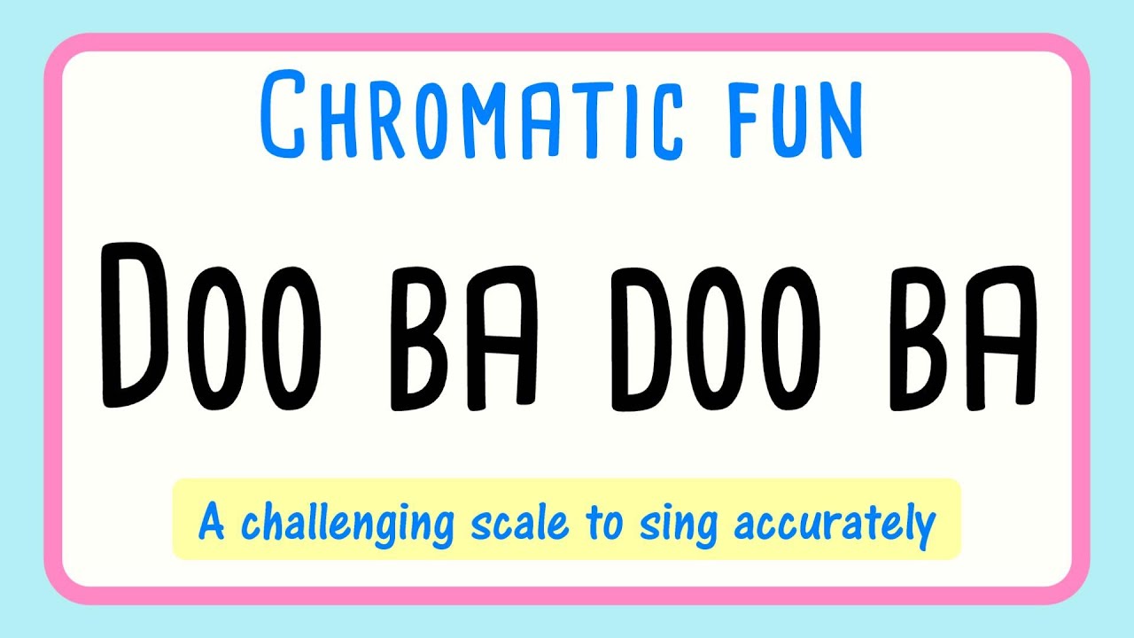 Fun Chromatic Vocal Exercise | Excellent for Riffs and Runs - YouTube