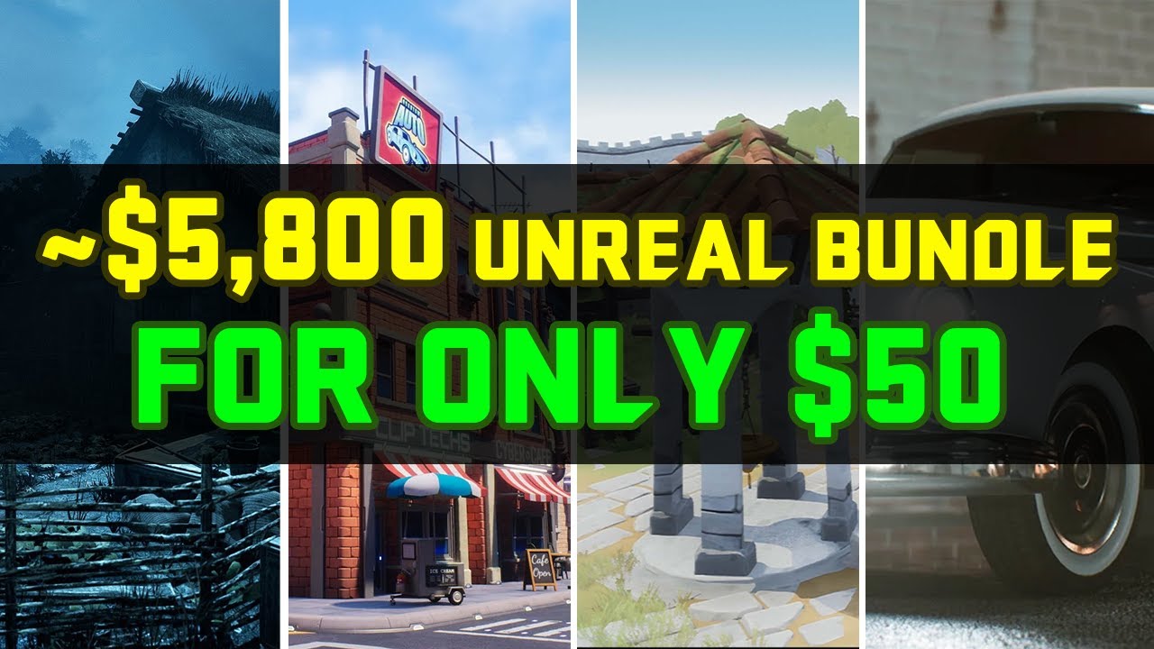 MASSIVE ~$5,800 Unreal and Unity Asset BUNDLE for ONLY $50 [Limited ...